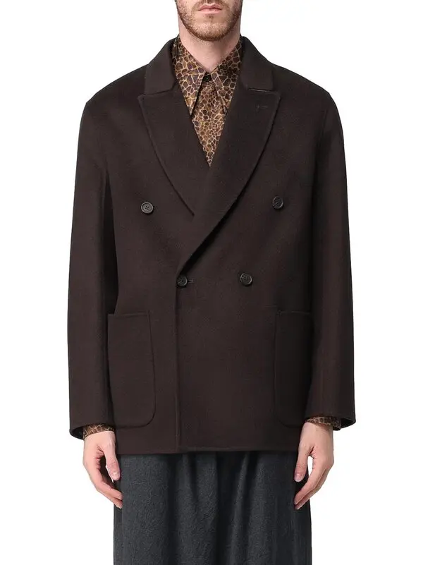 Emporio Armani Double Breasted Jacket - Brown