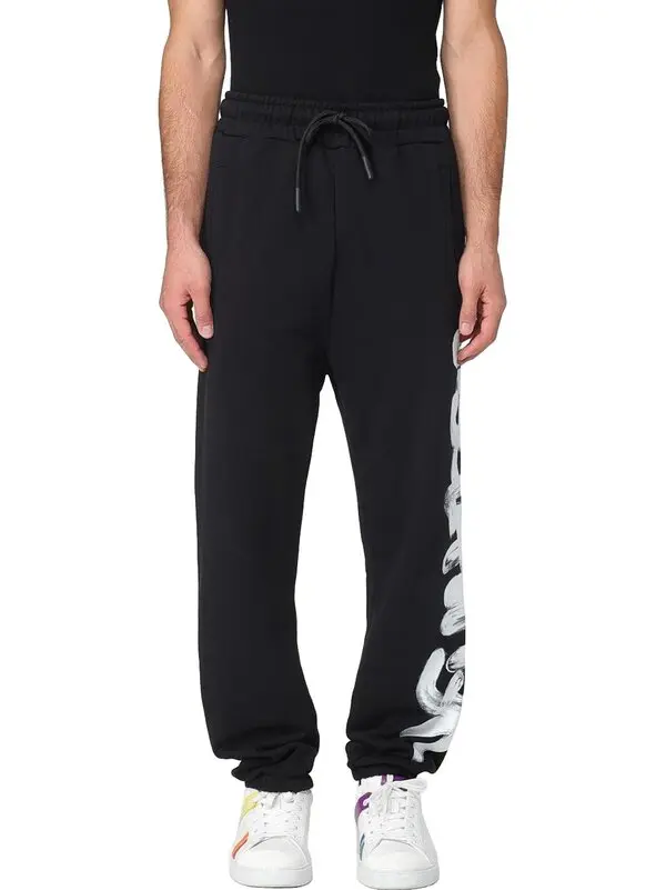 DISCLAIMER Printed Pants - Black