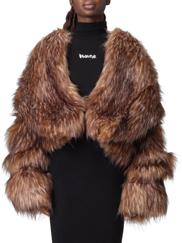 DISCLAIMER Fur Coat - Brown