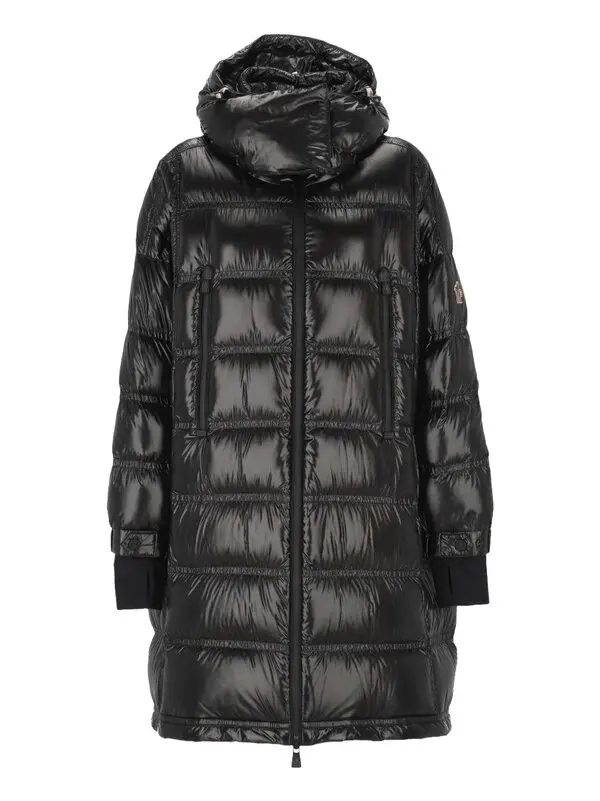Moncler Rochelairs Long Down Jacket - Black