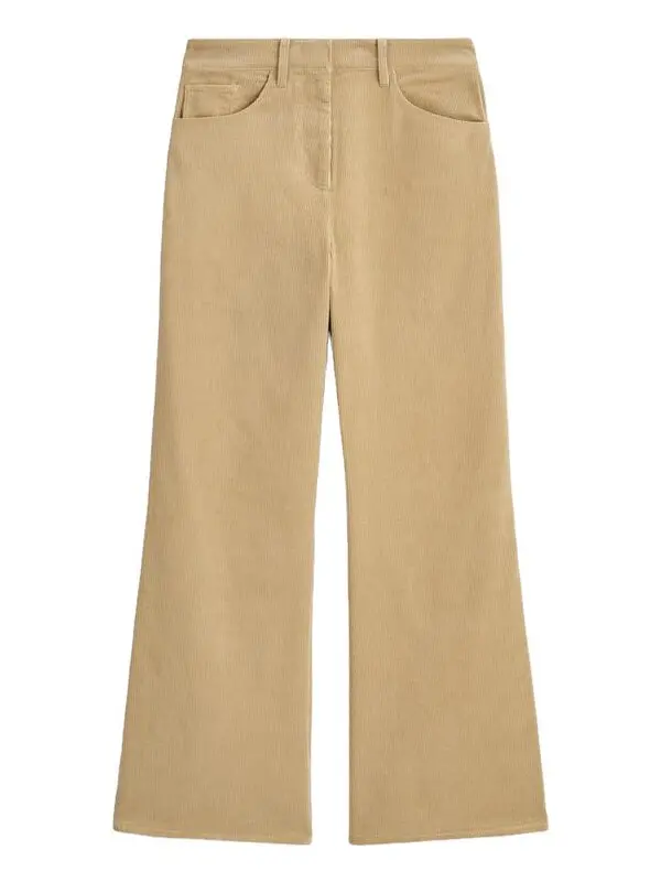 Cos Corduroy Straight-leg Pants - Beige