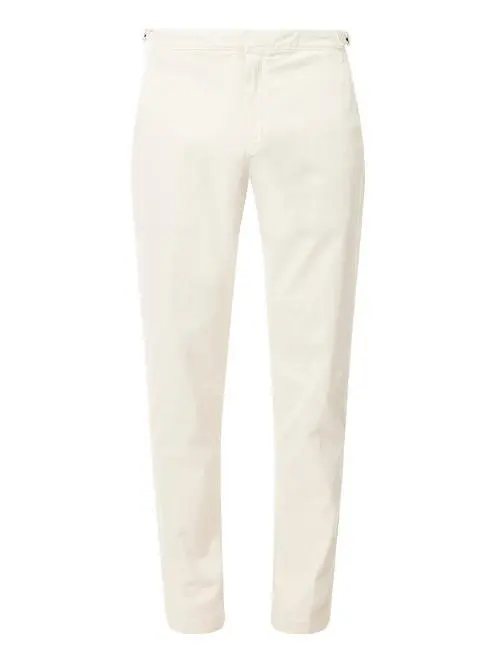Orlebar Brown Tailored-fit Stretch-cotton Trousers - Chai