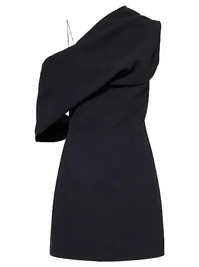 Jacquemus La Robe Pesce Crepe Mini Dress - Black