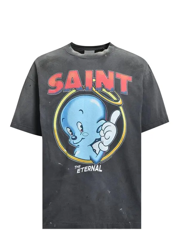 SAINT MXXXXXX Printed T-shirt - Black