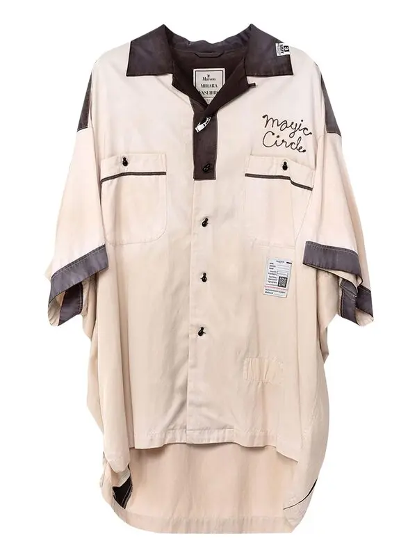 Mihara Yasuhiro Bowling Short-sleeve Shirt - White