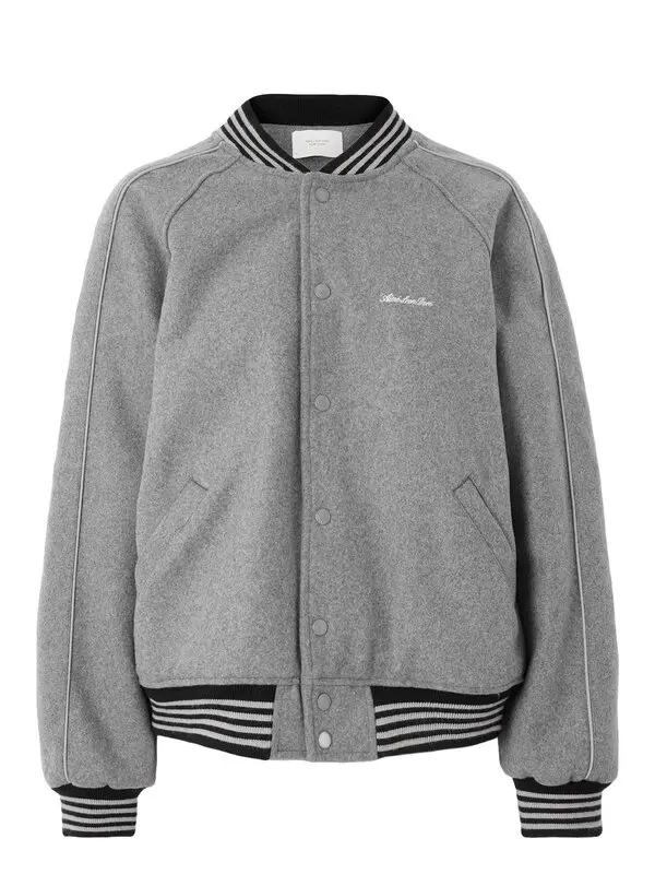 Aimé Leon Dore Wool Varsity Jacket - Gray