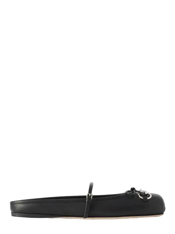 Gucci Horsebit-embellished Leather Mules - Black