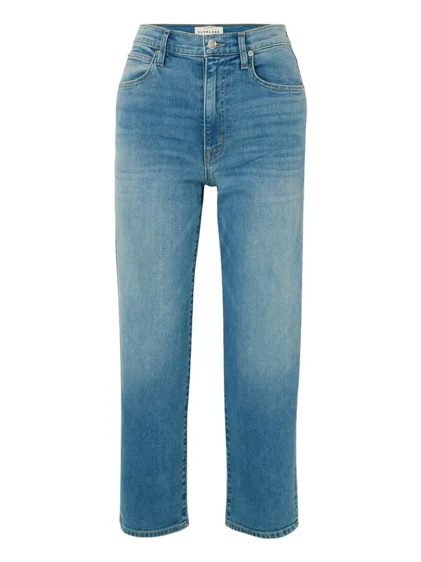 SLVRLAKE London Cropped Straight-leg Jeans - Blue