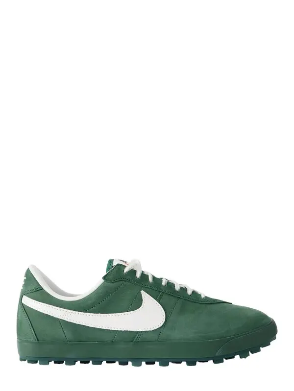 Nike Astrograbber Leather-trimmed Nubuck Sneakers - Green