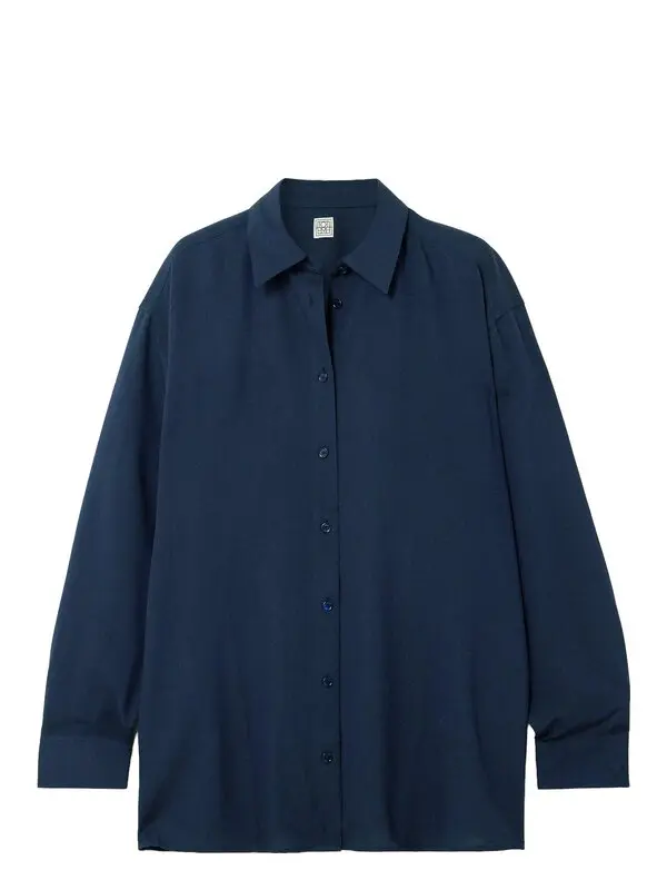 TOTEME Crepe Shirt - Blue