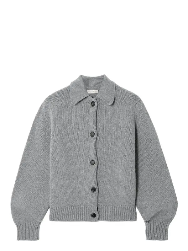 Daughter Winny Merino Wool And Cashmere-blend Cardigan - Gray