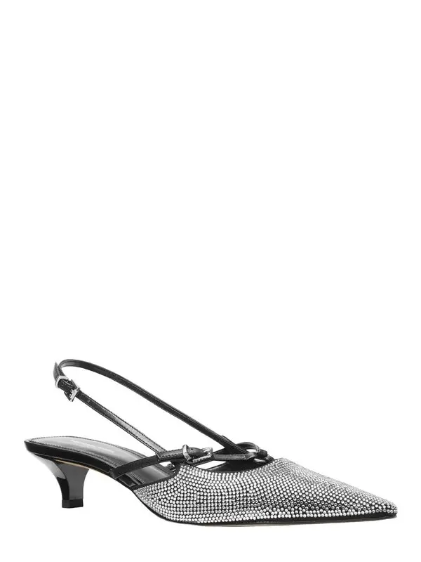 Michael Kors Selina Embellished Slingback Pump - Black