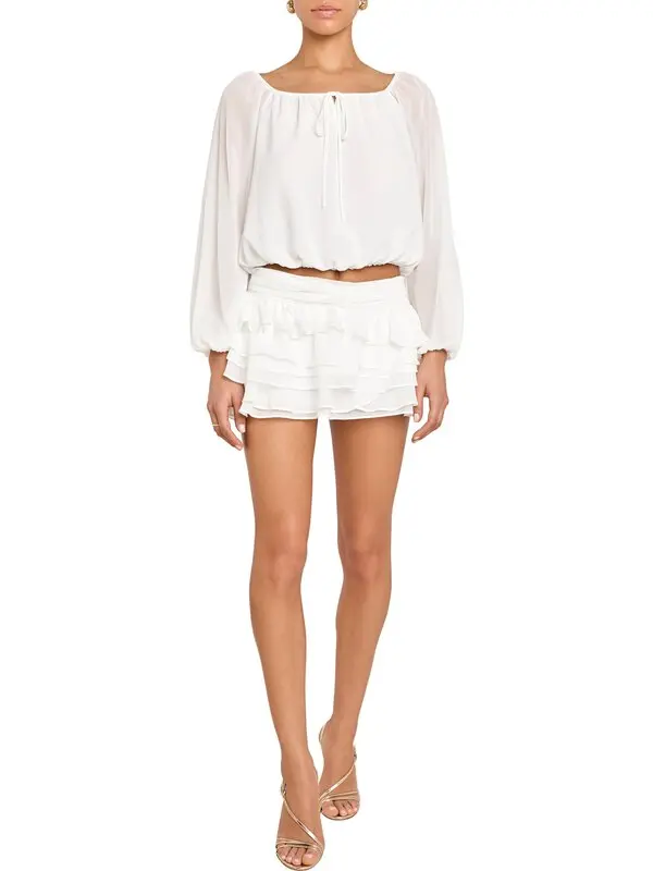 Amanda Uprichard Dallas Mini Skort - Ivory