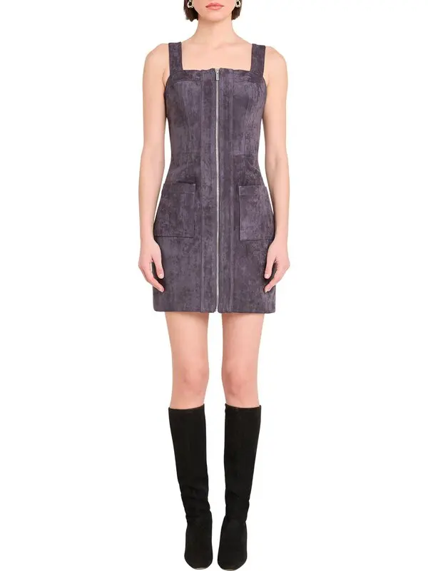 Amanda Uprichard Becker Mini Dress - Graphite