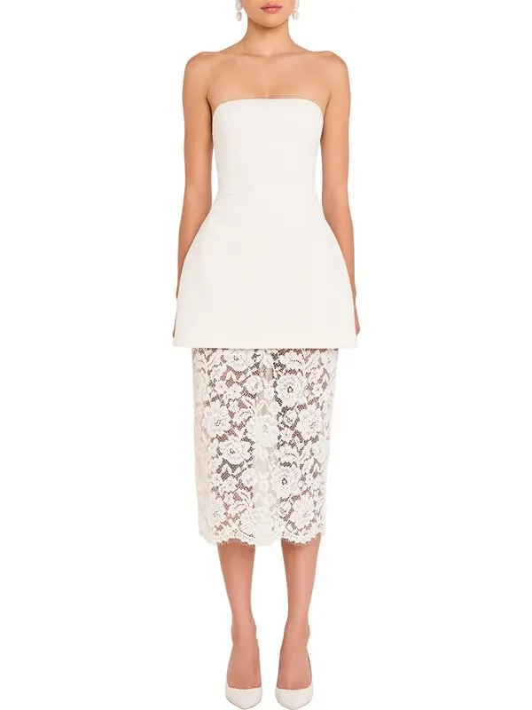 Amanda Uprichard Jada Midi Dress - Ivory