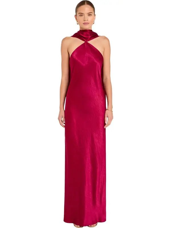 Amanda Uprichard Ashton Maxi Dress - Wine
