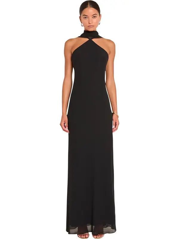 Amanda Uprichard Ashton Maxi Dress - Black
