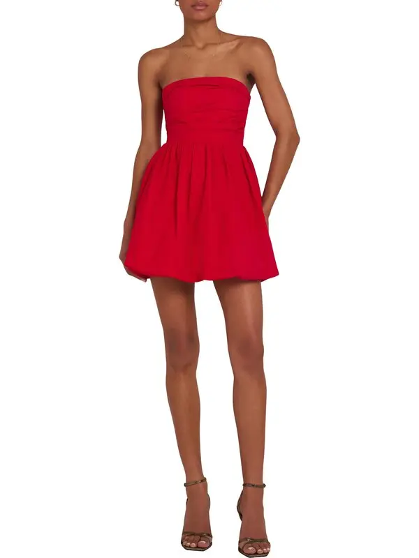 Amanda Uprichard Oscar Mini Dress - Lipstick