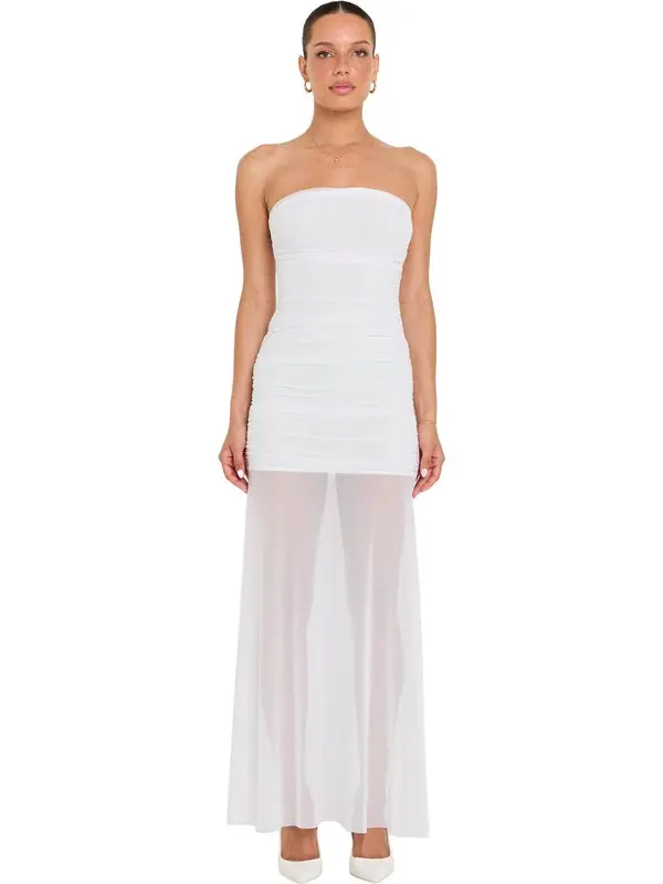 Amanda Uprichard Leo Strapless Maxi Dress - Ivory