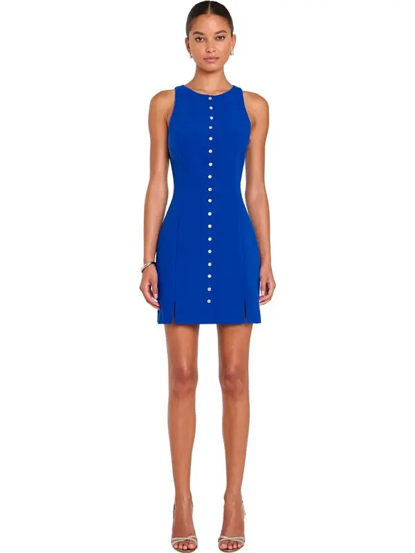 Amanda Uprichard Oliviera Mini Dress - Cobalt