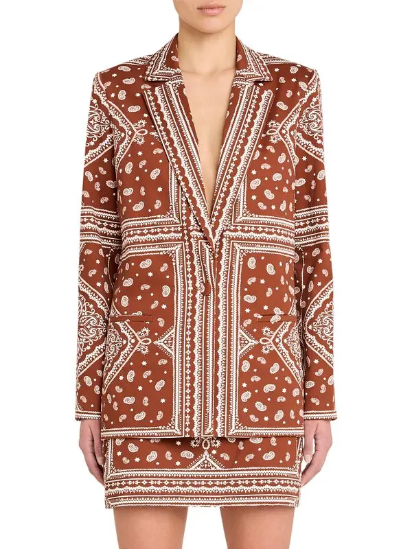Amanda Uprichard Grady Printed Blazer - Montana Print