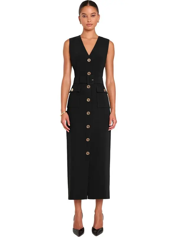 Amanda Uprichard Sonata Maxi Dress - Black