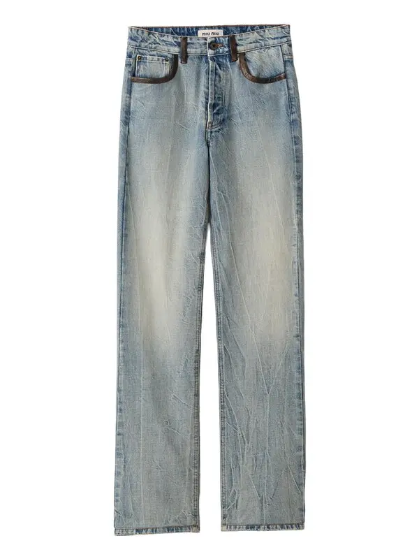 Miu Miu Denim Jeans - Light Blue