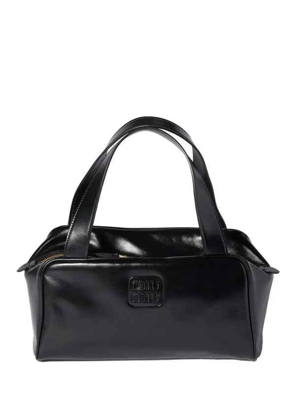 Miu Miu Leather Top-handle Bag - Black