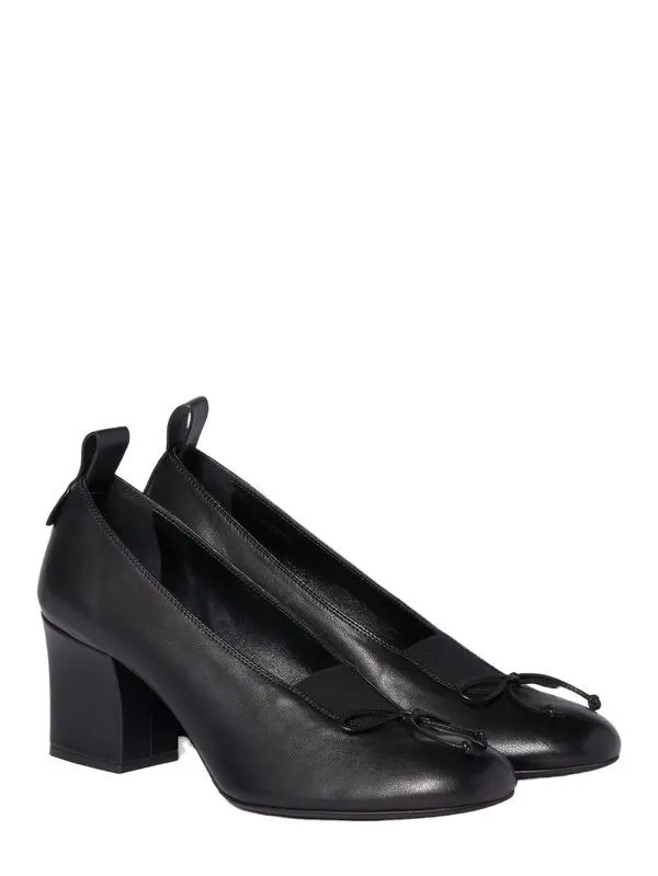 Miu Miu Lan Nappa Leather Pumps - Black