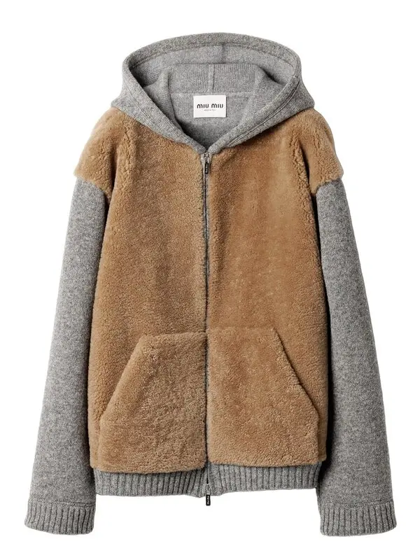 Miu Miu Wool Hoodie - Grey