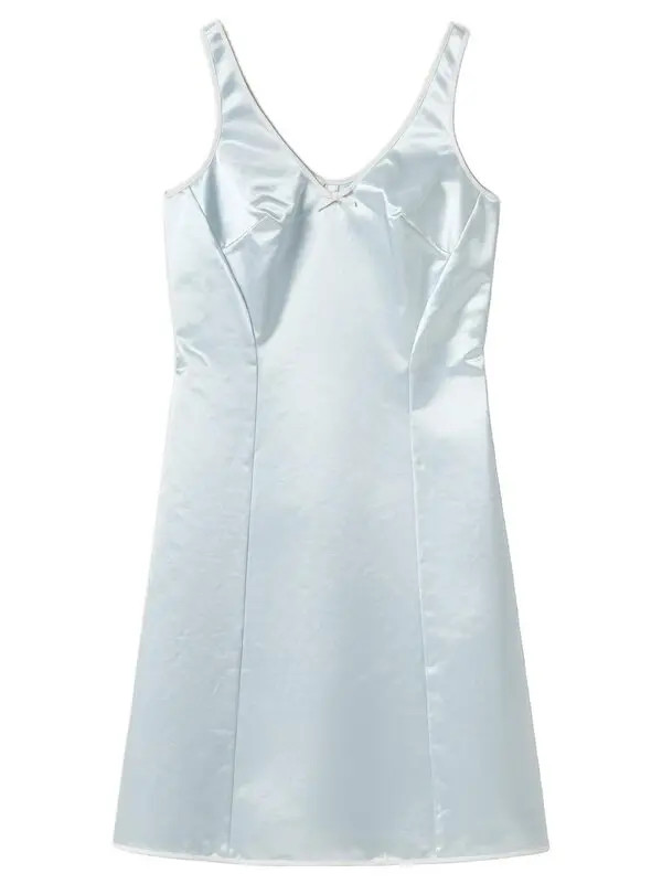 Miu Miu Satin Flared Dress - Astro