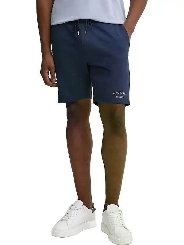 HACKETT Drawstring-waist Track Shorts - Blue