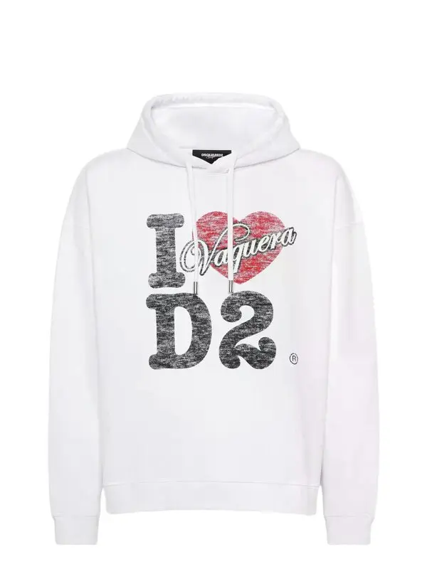 Dsquared2 Relaxed-fit Hoodie - White