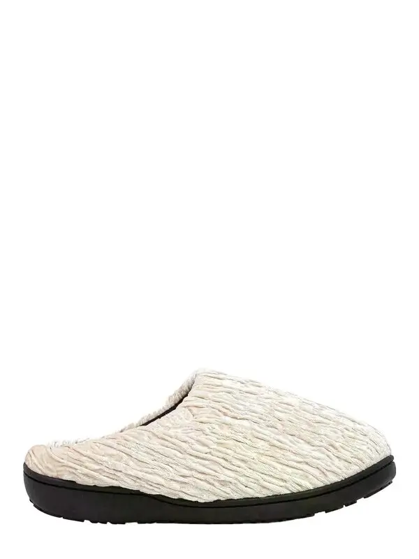 SUBU Textured Velvet Mules - Neutrals