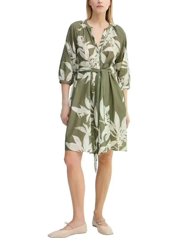 Marc O'polo Printed Short Dress - Green