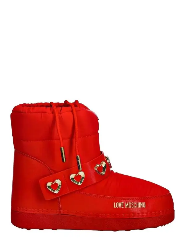 Moschino Heart-detail Boots - Red