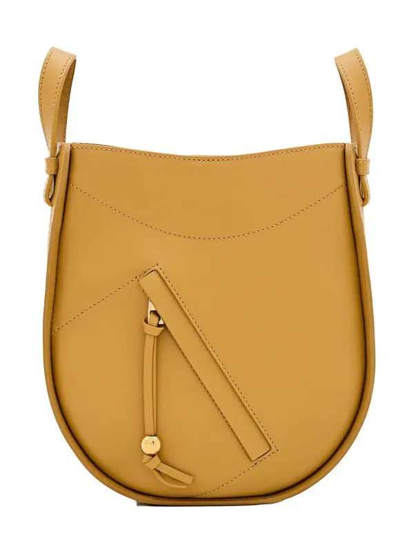 Loewe Hammock Slice Leather Bag - Beige