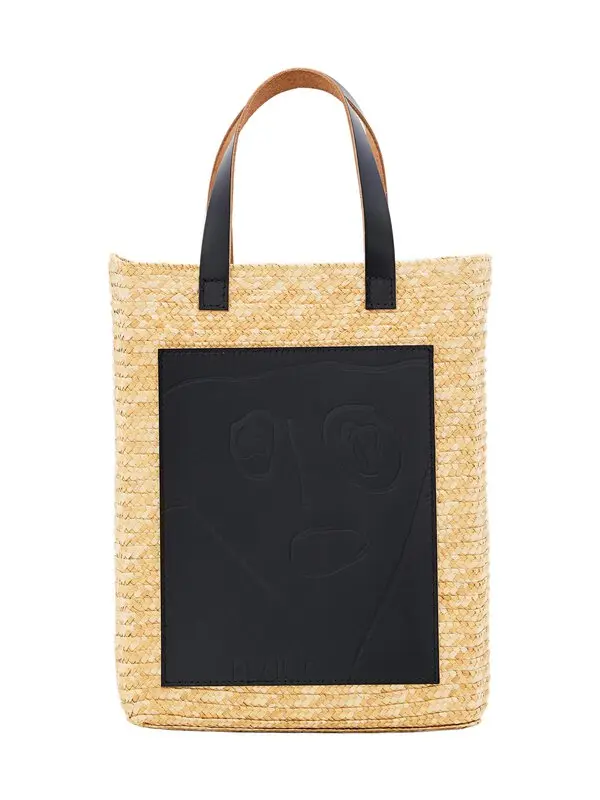 Plan C Borsha Medium Raffia Shopping Bag - Multicolore