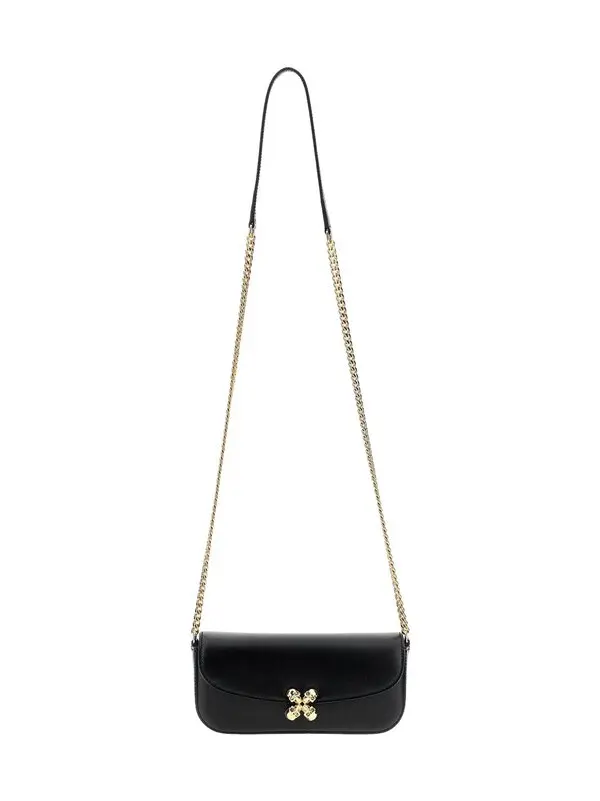 Alexander McQueen Small Leather Crossbody Bag - Black