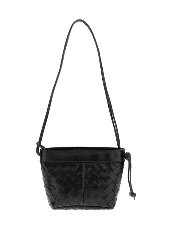 Bottega Veneta Woven Leather Bag - Black