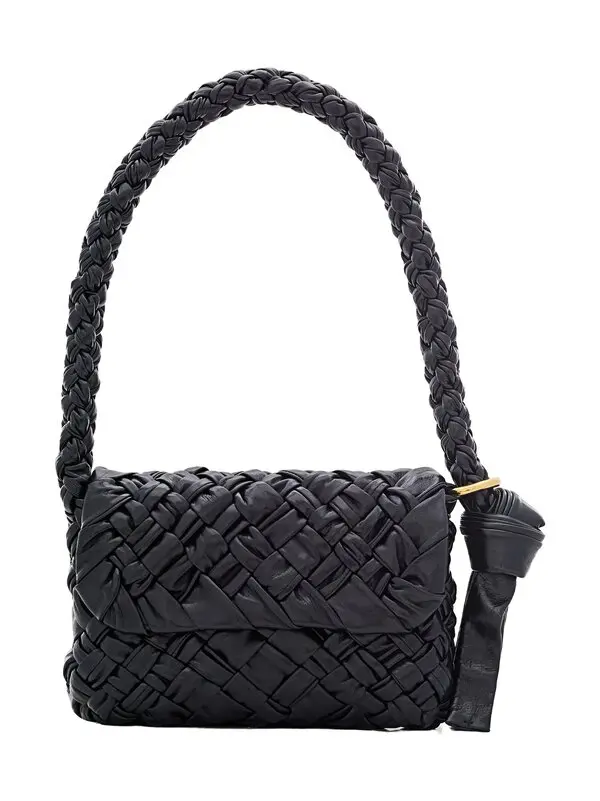 Bottega Veneta Kalimero City Shoulder Bag - Black