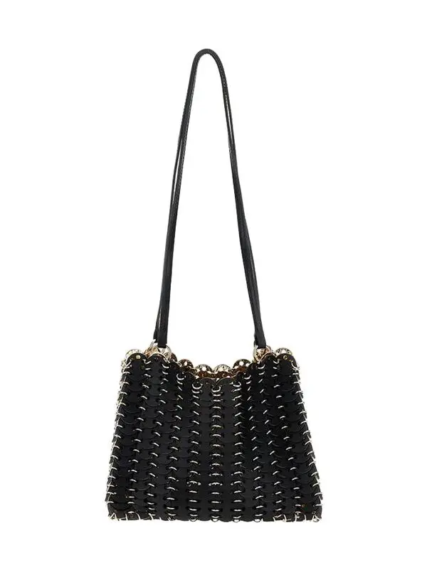 Rabanne Sequined Shoulder Bag - Black