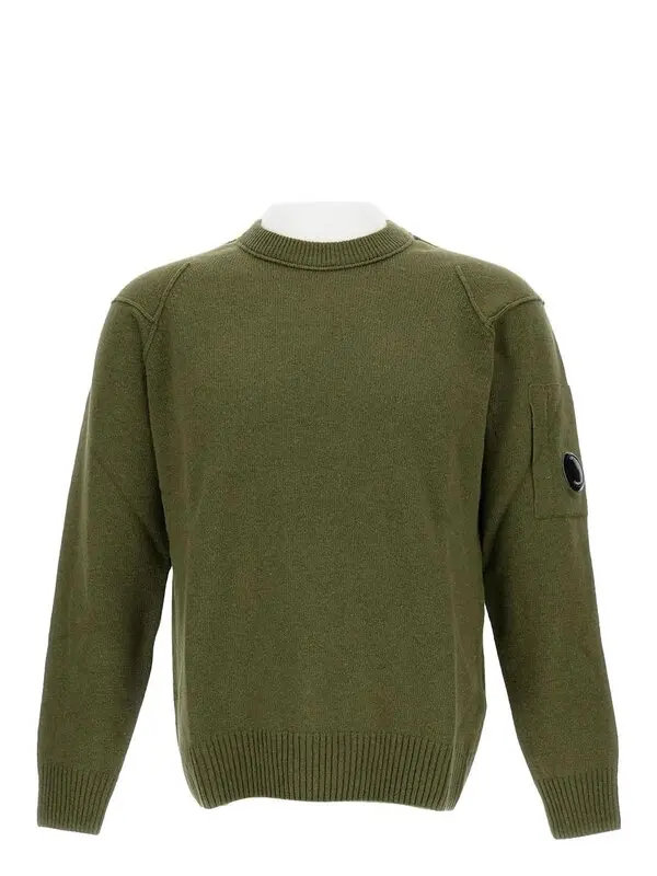 C.P. COMPANY Crew Neck Sweater - Green