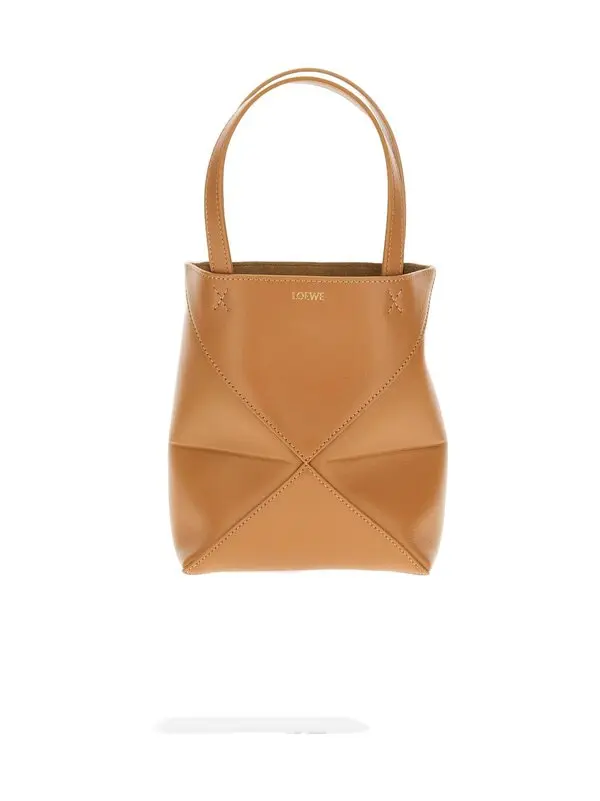 Loewe Puzzle Fold Mini Tote - Brown