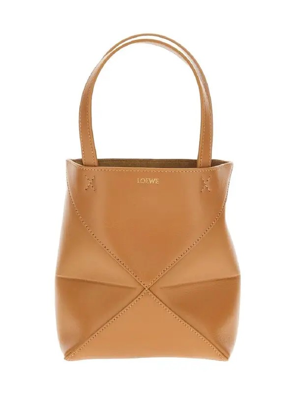 Loewe Puzzle Fold Mini Tote - Brown