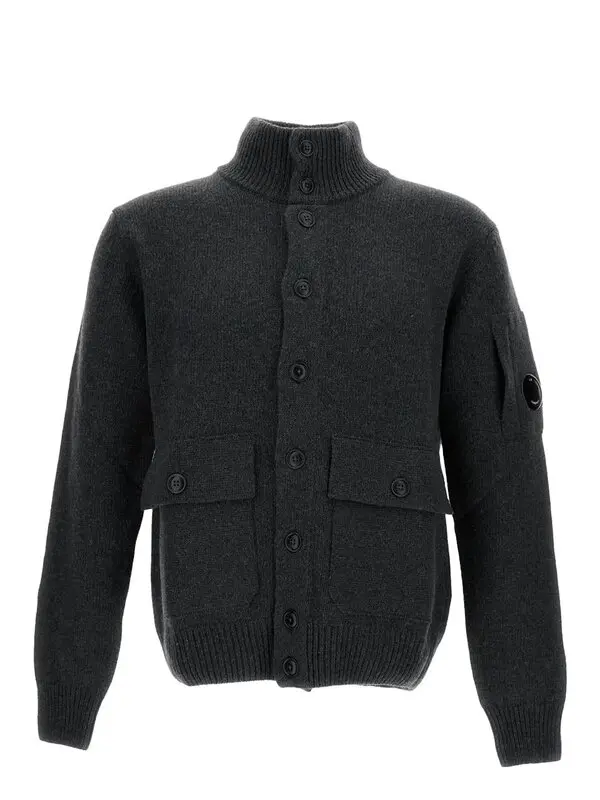 C.P. COMPANY Wool Cardigan - Grey