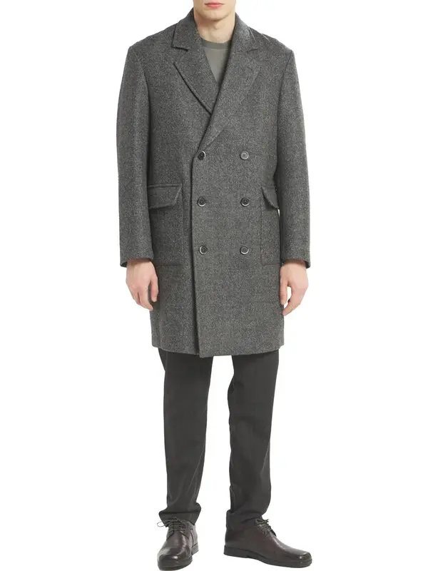 Barena Venezia Gazabin Granelo Wool Coat - Grey