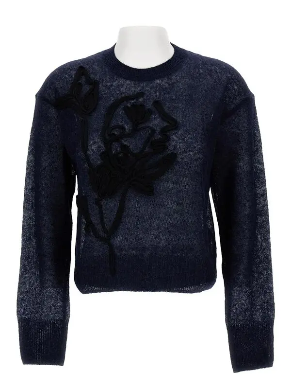 Erdem Crew Neck Sweater - Blue