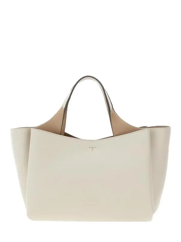 TOD'S Apa Mini Two-handle Bag - Beige