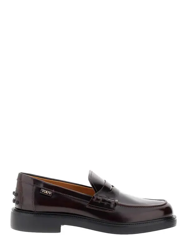 TOD'S Leather Loafer - Brown